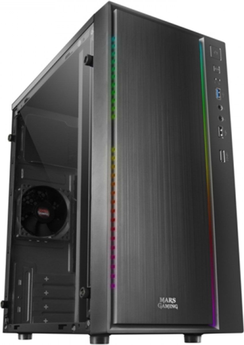 Gaming Κουτί Η/Υ ATX Mini-Tower Mars Gaming MCM RGB Μαύρο. Lazaridis Tech