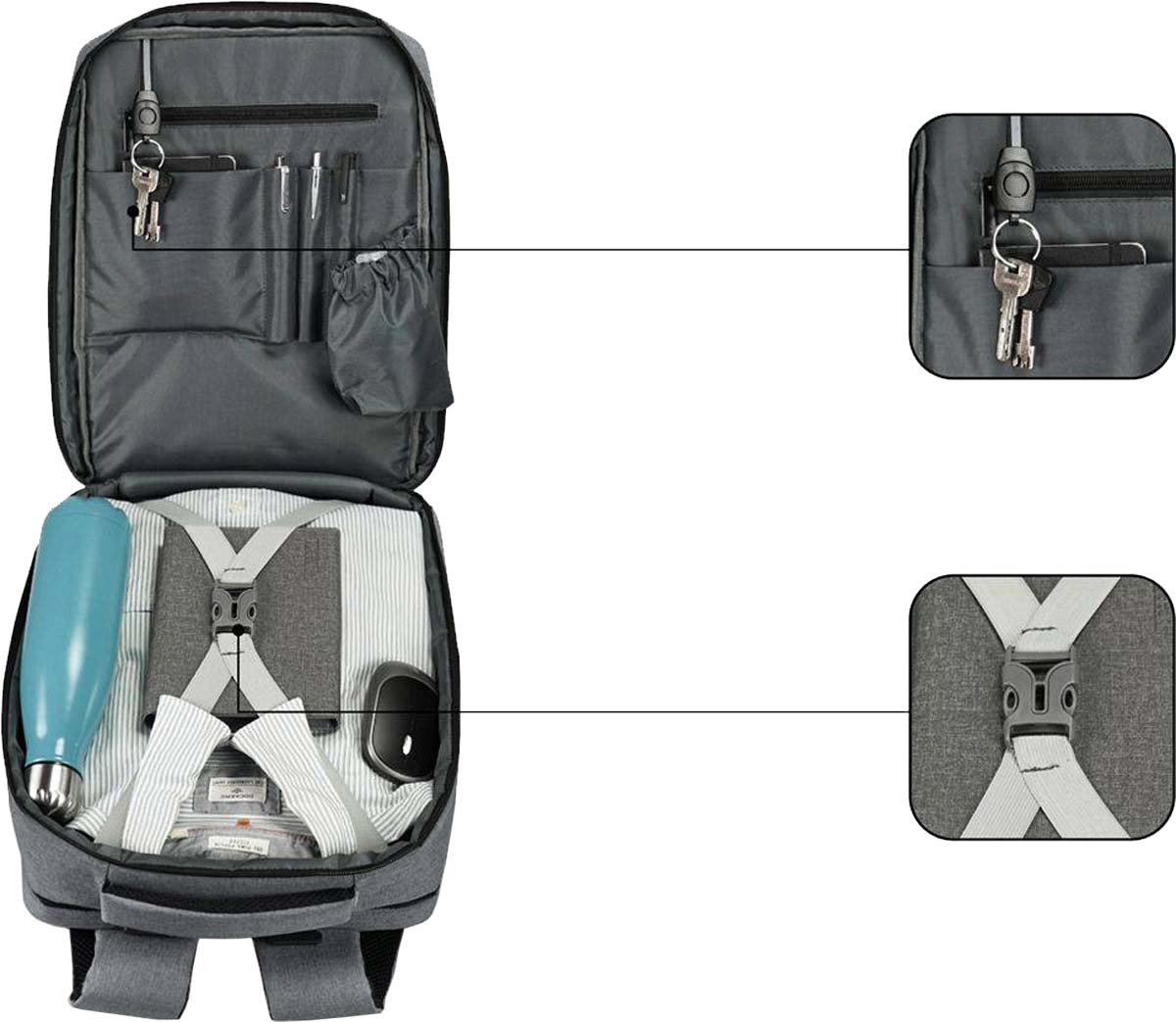 Τσάντα Πλάτης Laptop 15.6" Subblim Traveller Air Padding Μαύρο ...